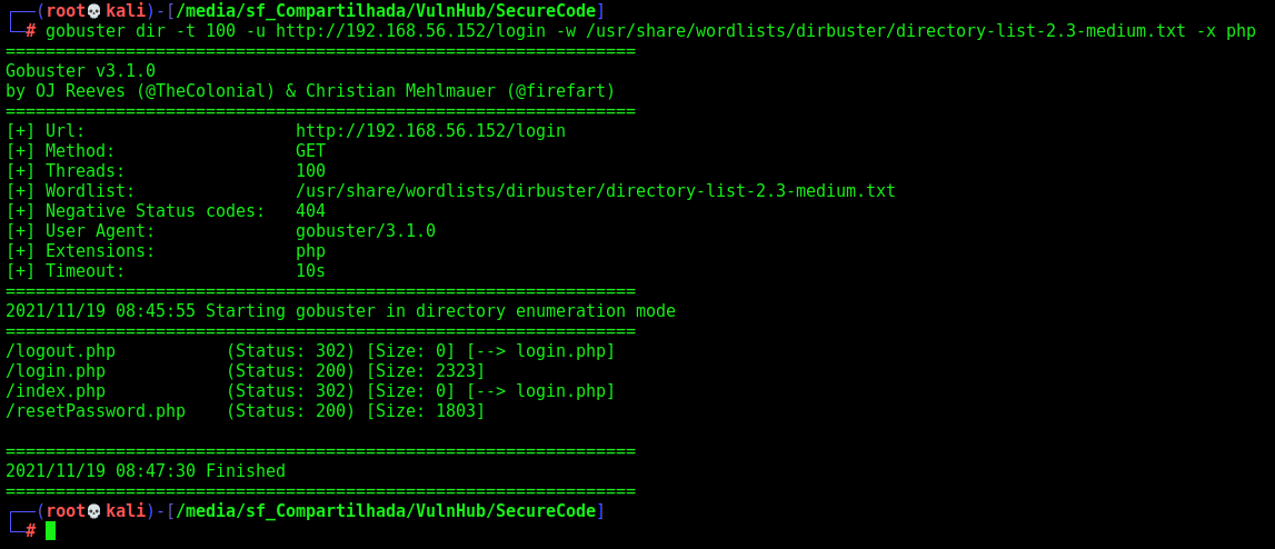 VulnHub - SecureCode | 0x4rt3mis
